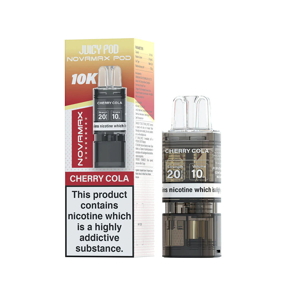 NOVAMAX 10K Pod Cherry Cola 20mg – One Stop Powered by Vape Local
