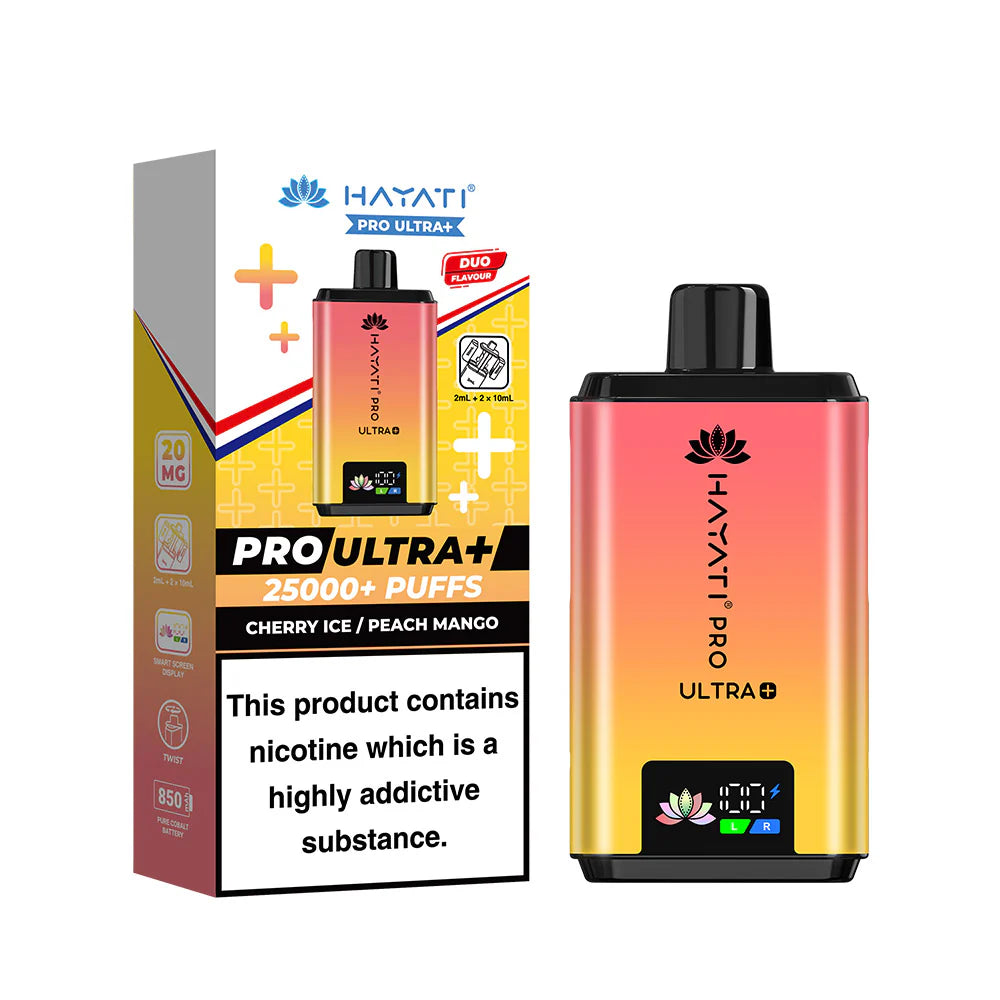 Hayati Pro Ultra+ Kit Cherry Ice / Peach Mango – One Stop Powered by ...