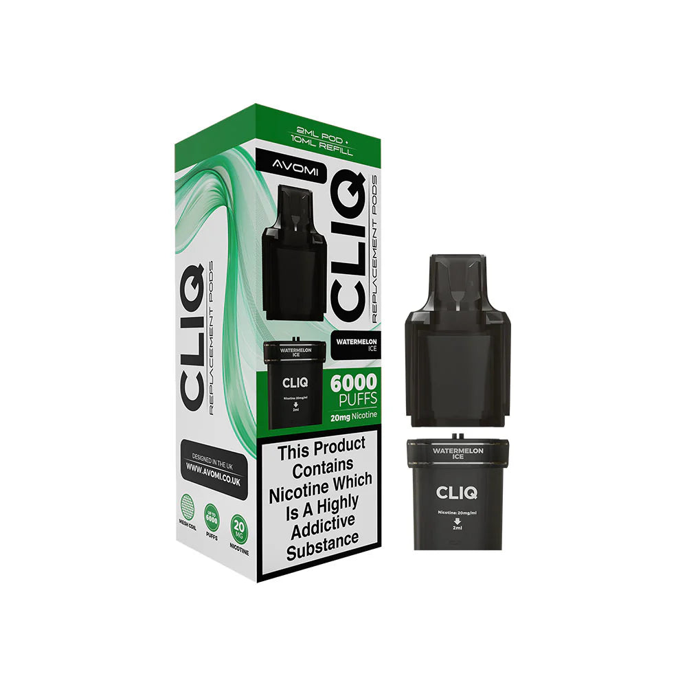 Avomi Cliq Prefilled Replacement Pod Watermelon Ice – One Stop Powered ...