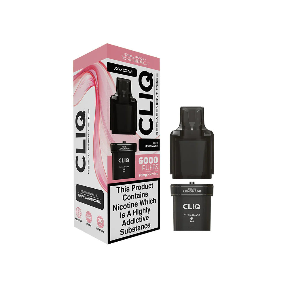 Avomi Cliq Prefilled Replacement Pod Pink Lemonade – One Stop Powered ...