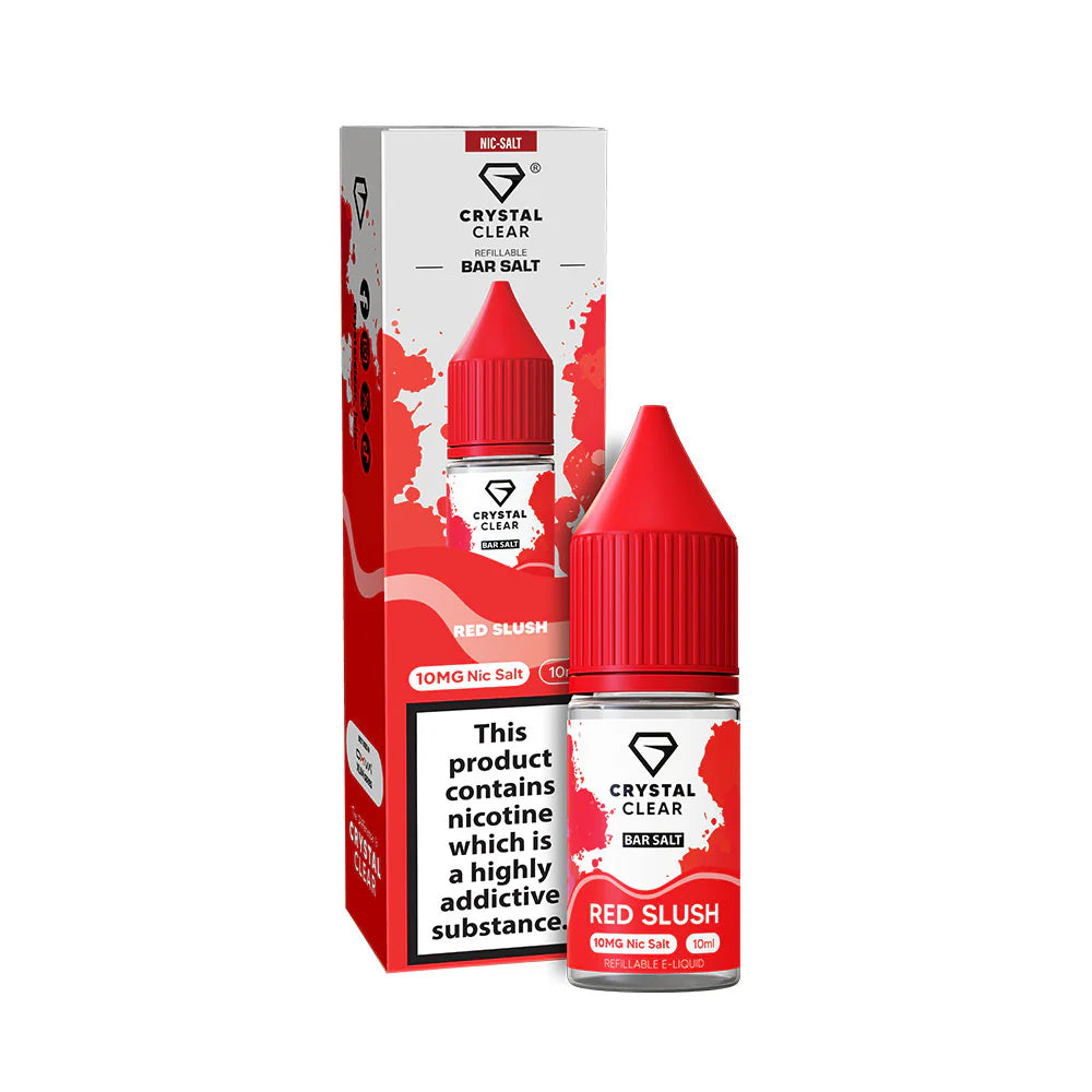 Crystal Clear 10ml Red Slush 10mg – One Stop Powered by Vape Local