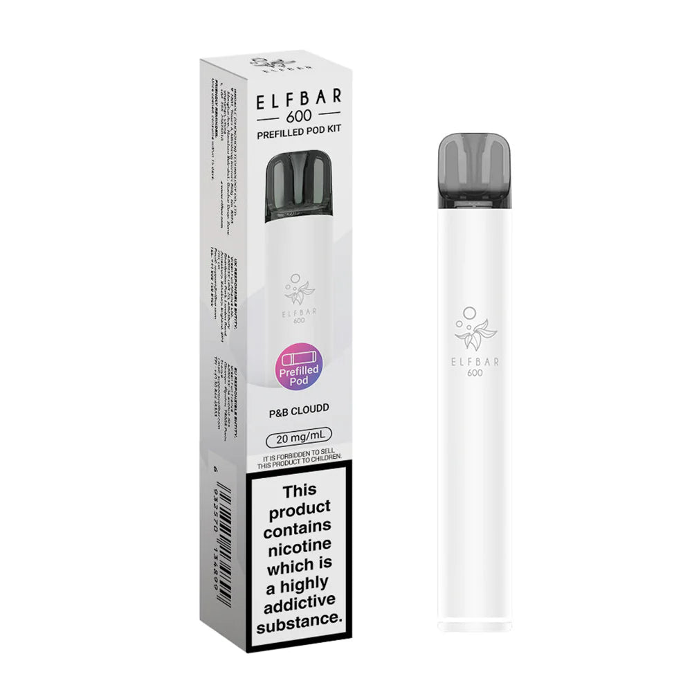 ELFbar 600 Rechargeable Kit P&B Cloudd – One Stop Powered by Vape Local