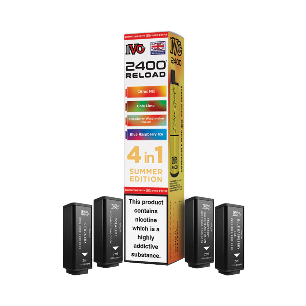 IVG 2400 Reload 4 Pod Pack Summer Edition – One Stop Powered by Vape Local