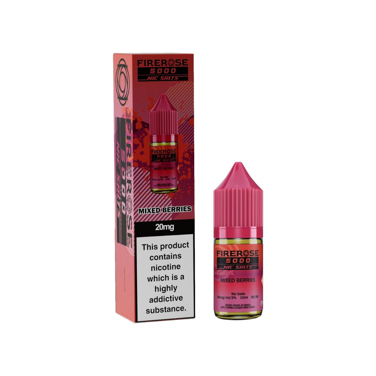 Firerose 5000 Nic Salts Mixed Berries 20mg – One Stop Powered by Vape Local