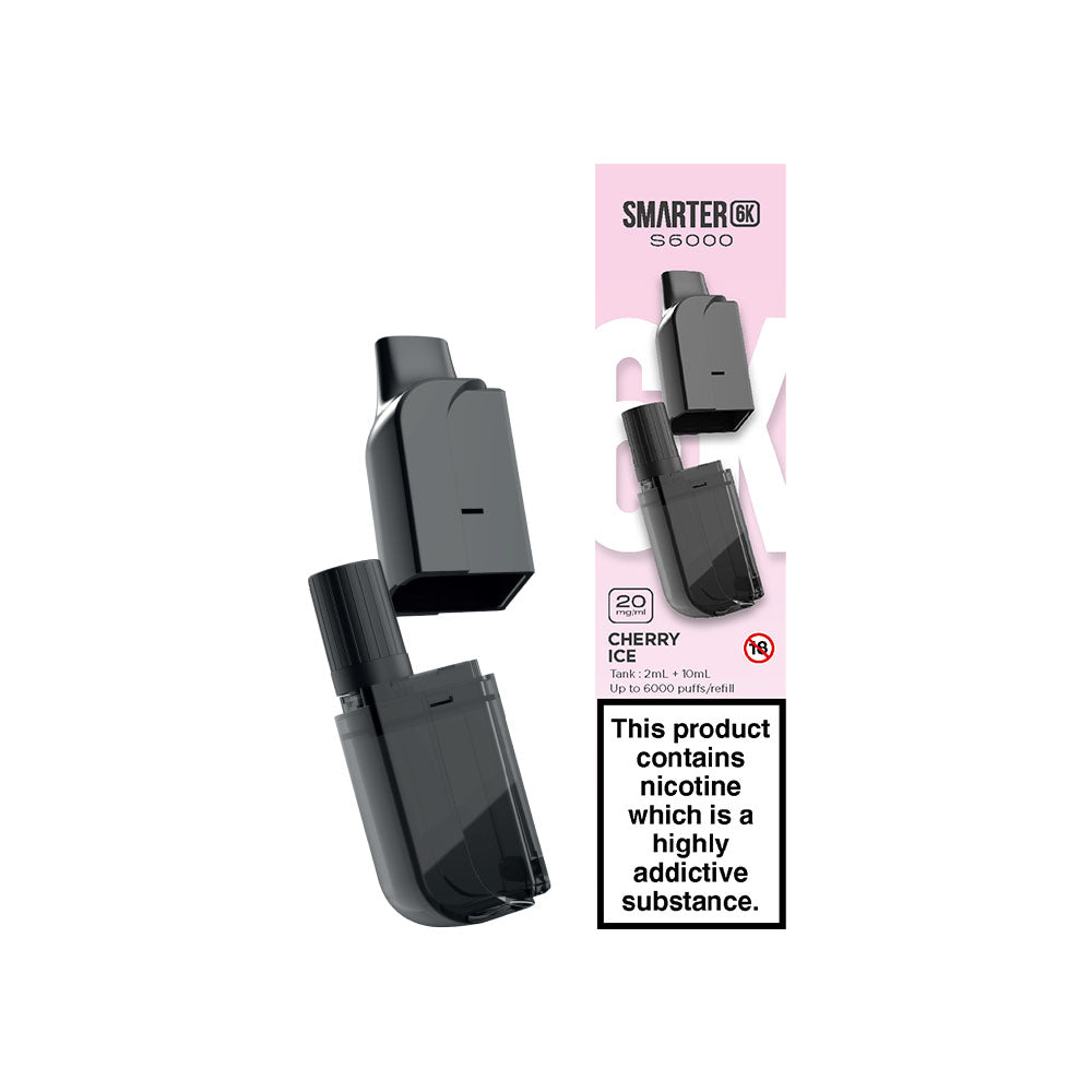 Smarter 6k Replacement Pod Cherry Ice – One Stop Powered by Vape Local