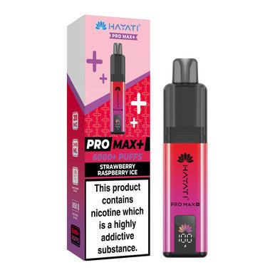 Hayati Pro Max+ Kit Strawberry Raspberry Ice – One Stop Powered by Vape ...